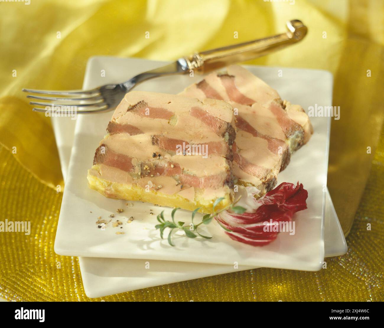 Foie gras and beef terrine Stock Photo - Alamy