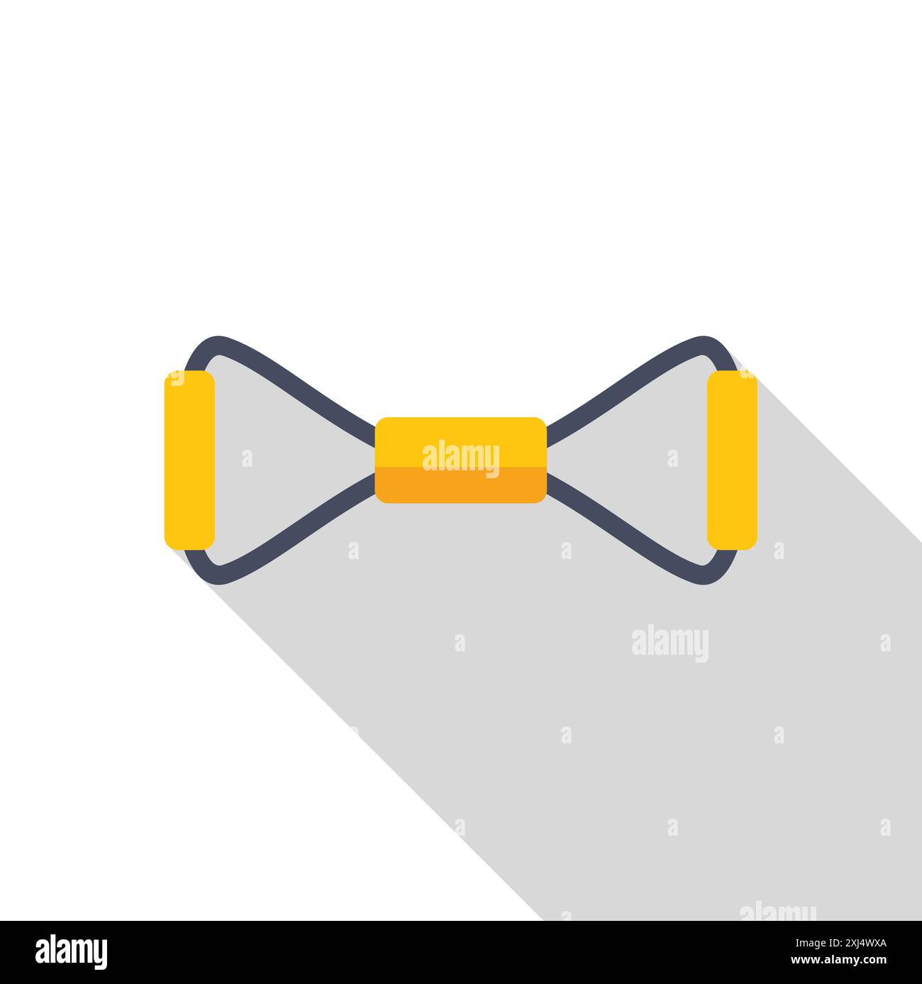 Resistance band icon in flat style representing working out, fitness ...
