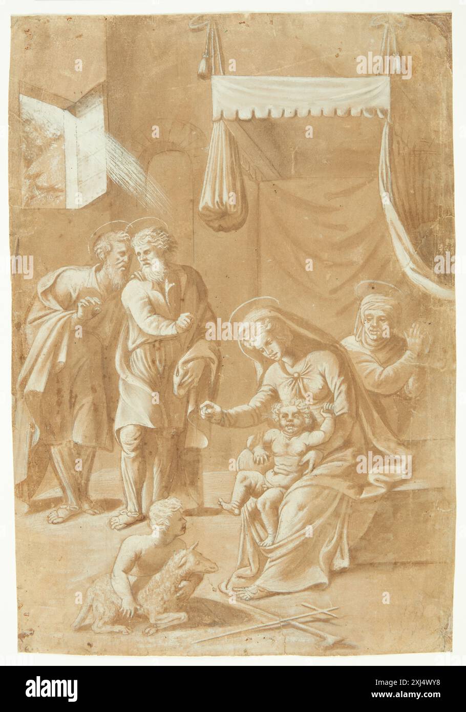 Mary and elisabeth with jesus and john hi-res stock photography and ...