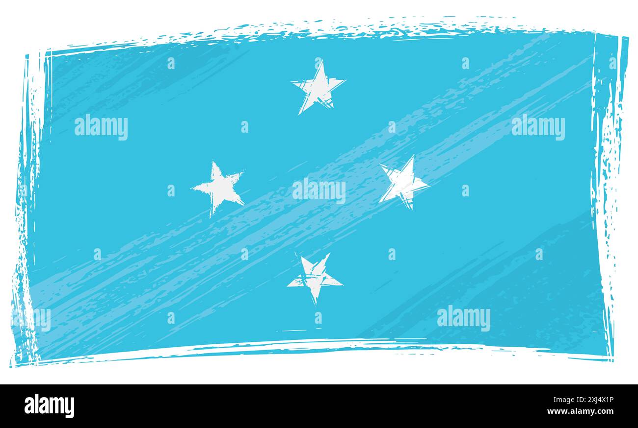 Flag of Federated States of Micronesia Stock Photo - Alamy