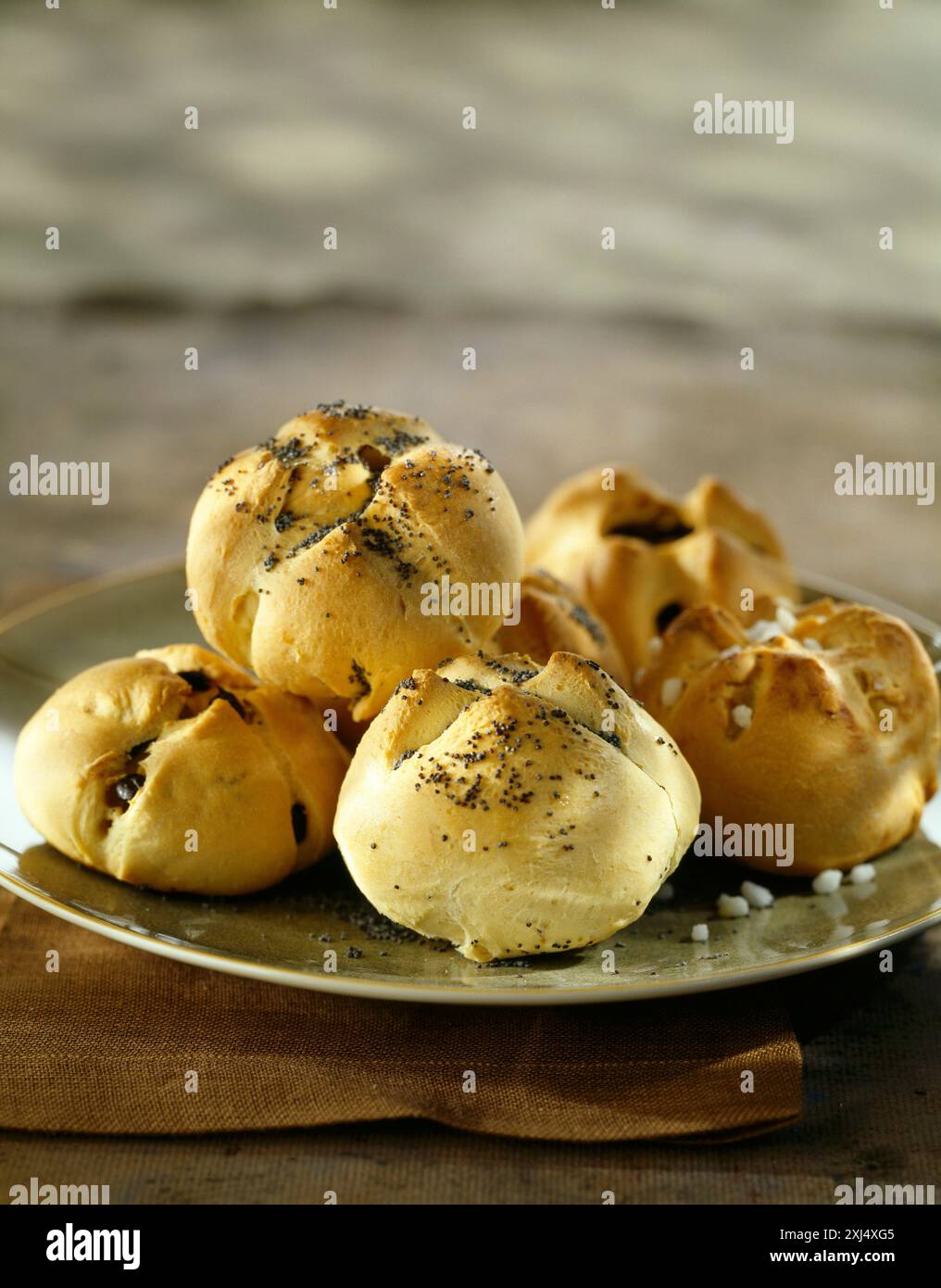 Assorted flavored bread rolls Stock Photo - Alamy