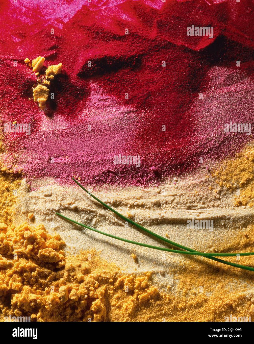 Ground spices and chives Stock Photo - Alamy