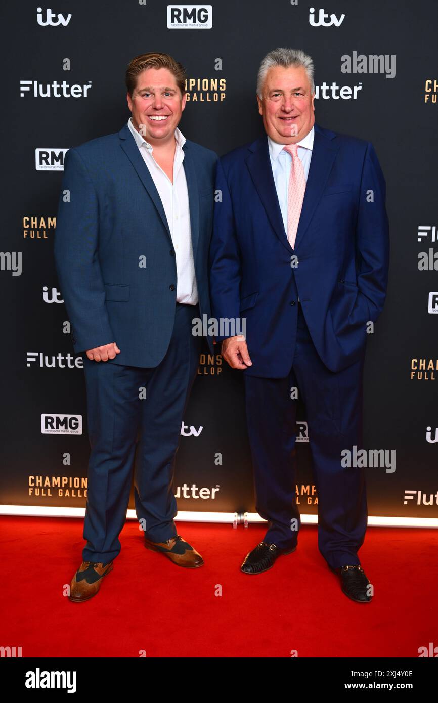 Dan Skelton and Paul Nicholls arriving at the premiere of new ITV1 six ...