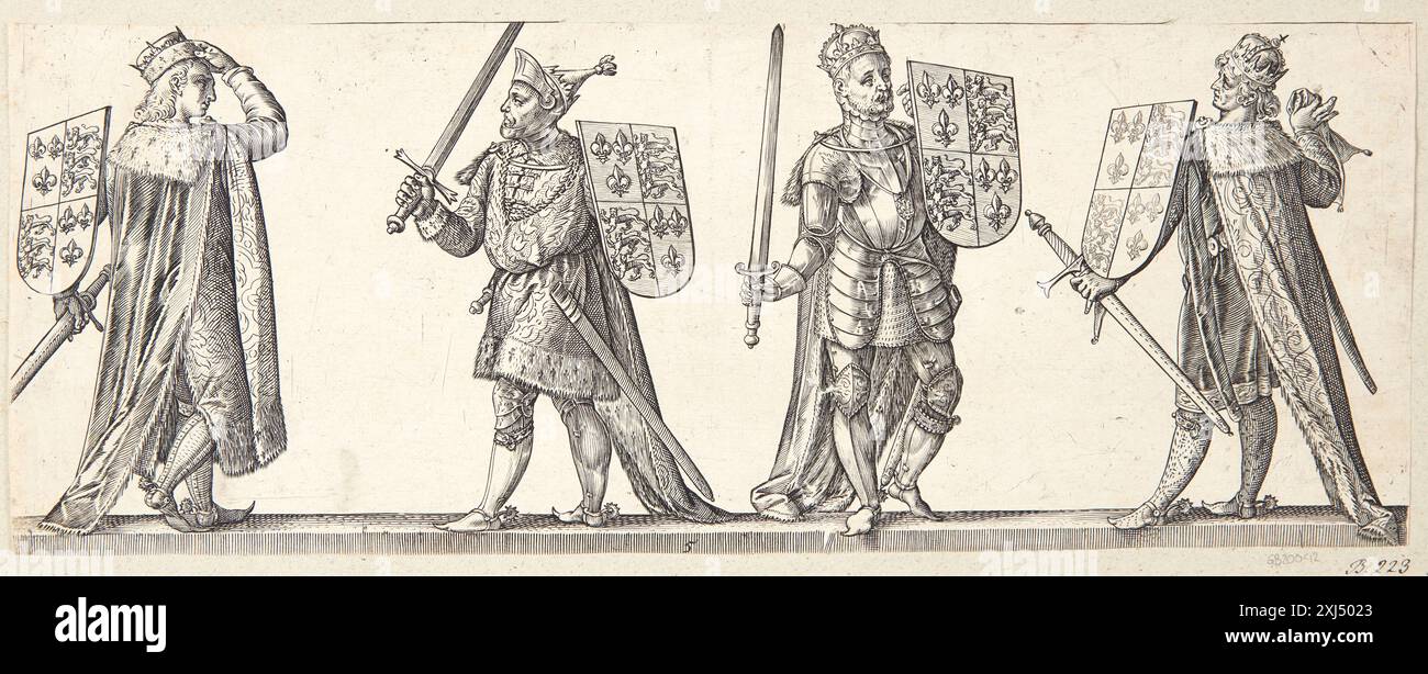 Richard II, Henrik IV, Henrik V and Henrik VI Goltzius, Hendrick 1558 ...
