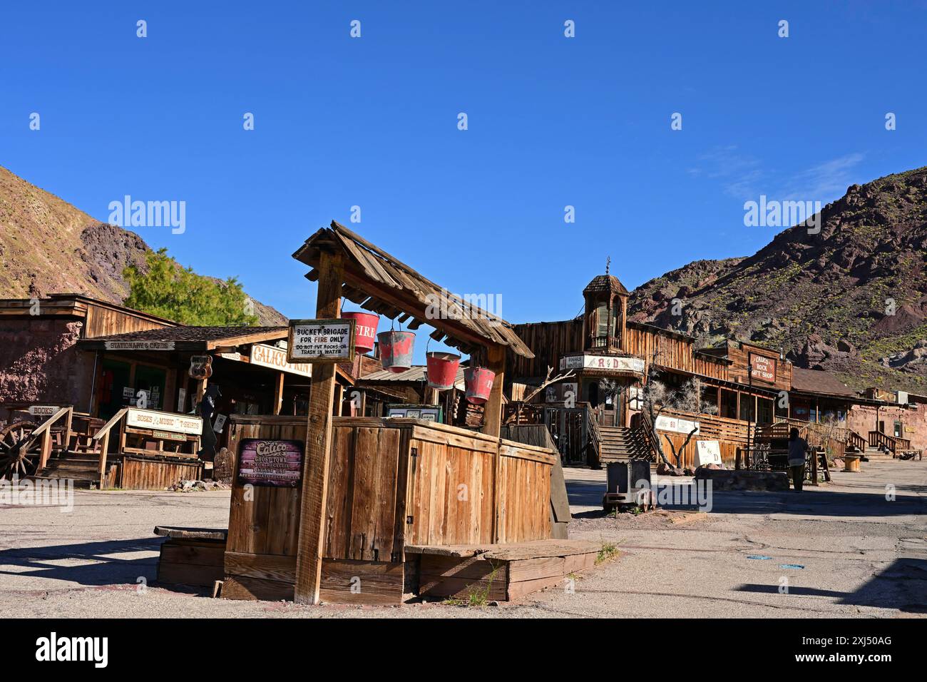 Ghost town tourist attraction, Calico, Yermo, California Stock Photo ...