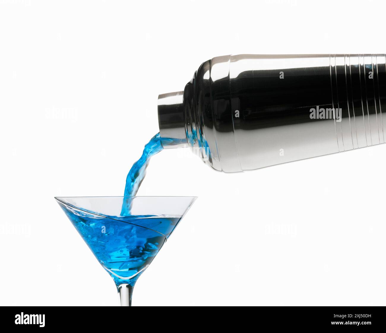Blue lagoon alcoholic cocktail Cut Out Stock Images & Pictures - Alamy