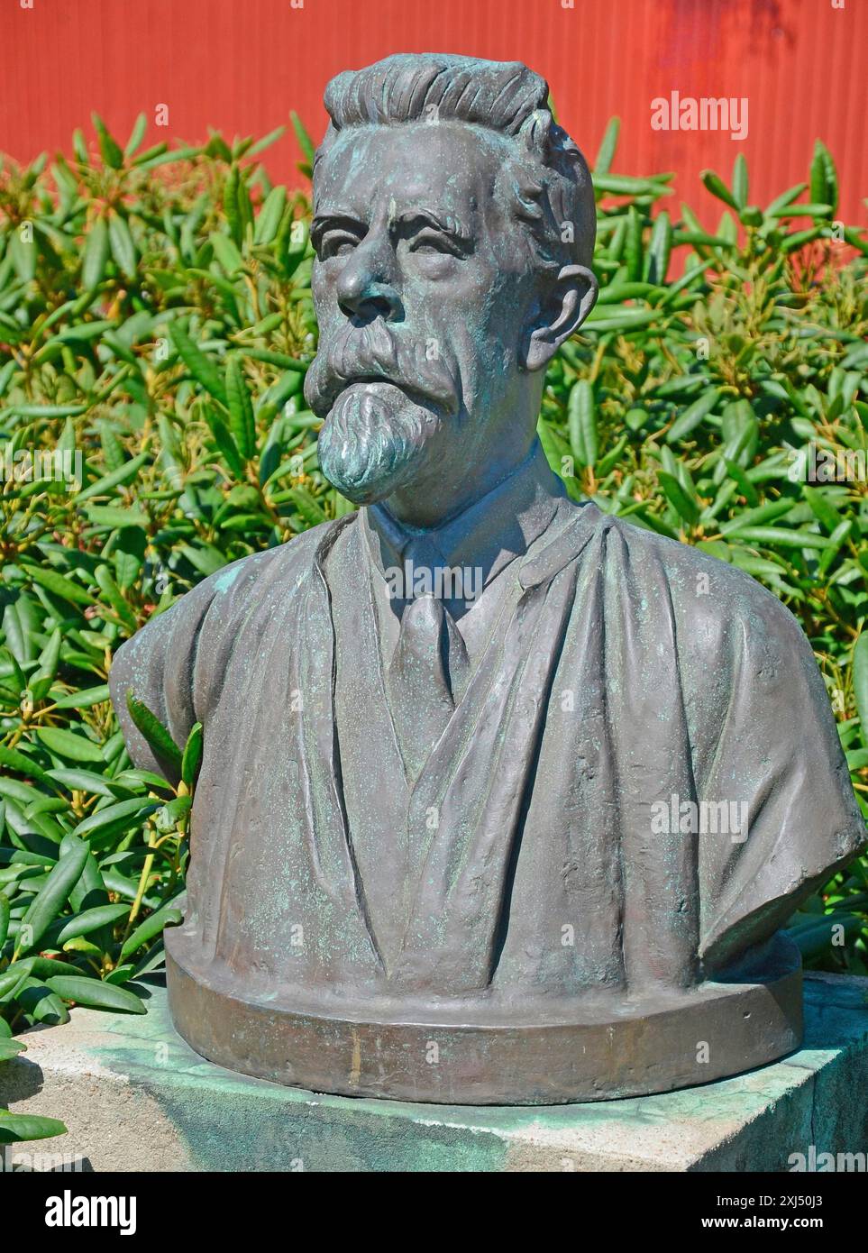 The Danish painter and sculptor Laurits Tuxen, sculpture at Skagen ...