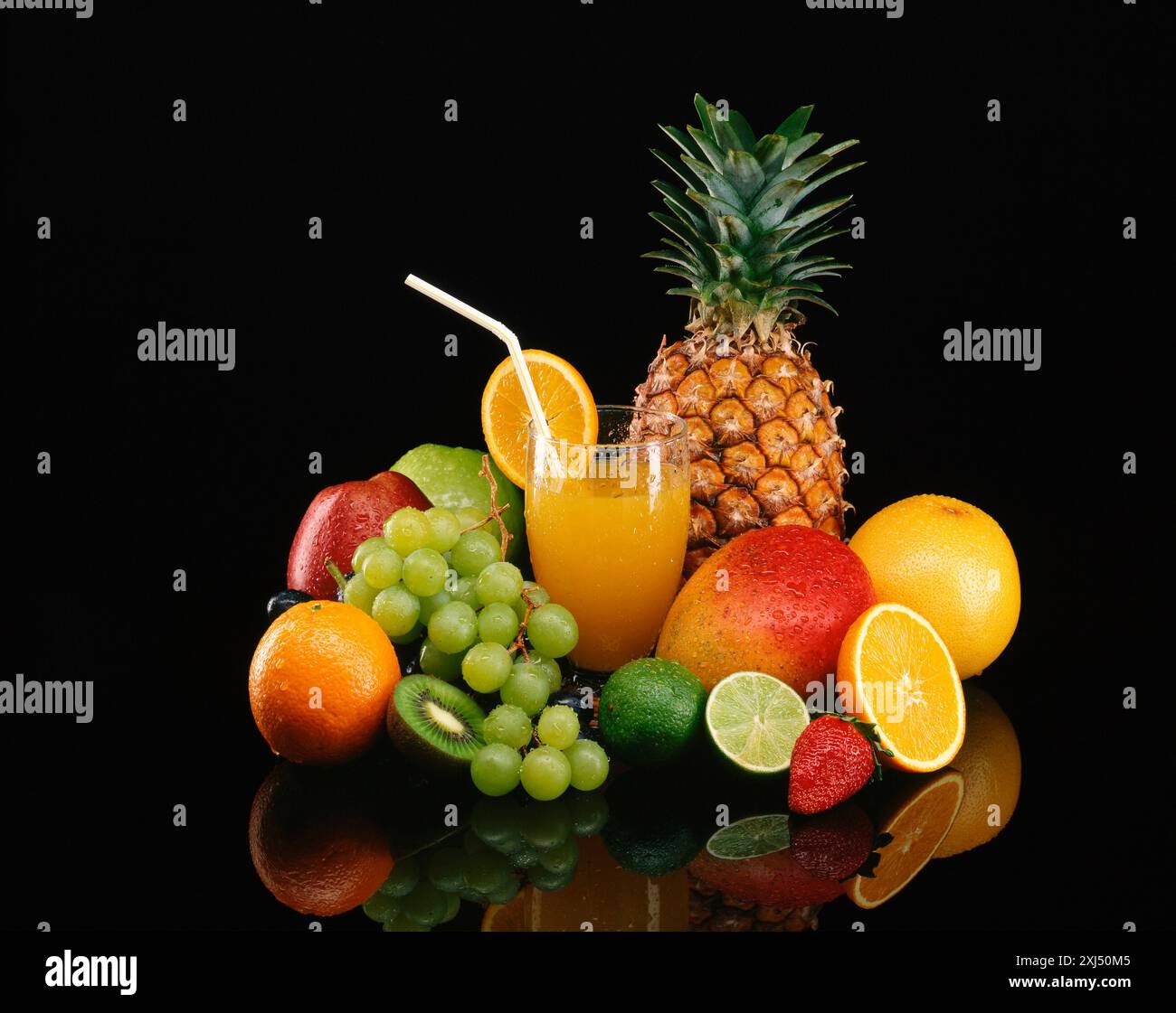 Multivitamin fruit juice Stock Photo - Alamy