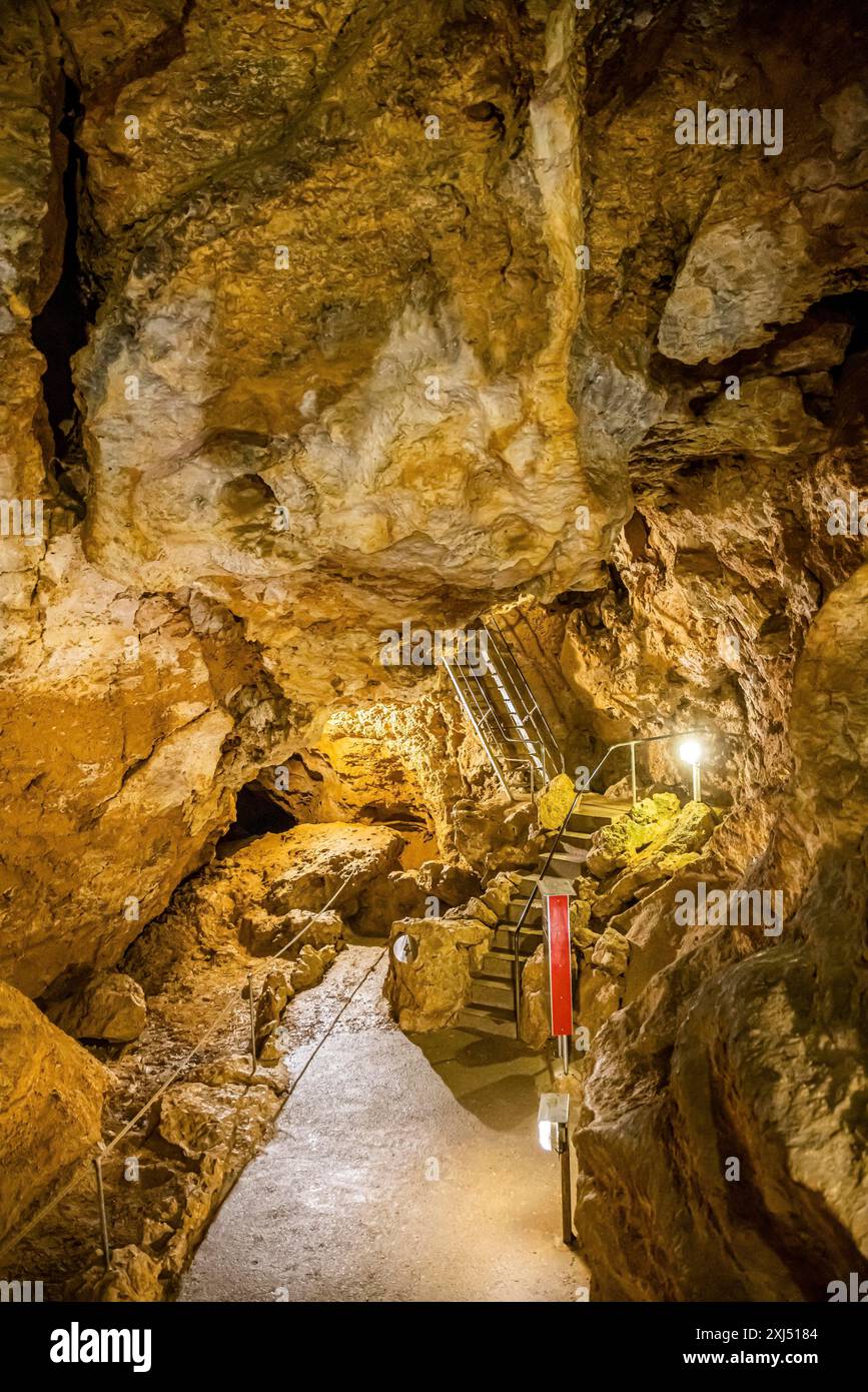 Laichingen Deep Cave, Swabian Alb. This attraction is the only shaft ...