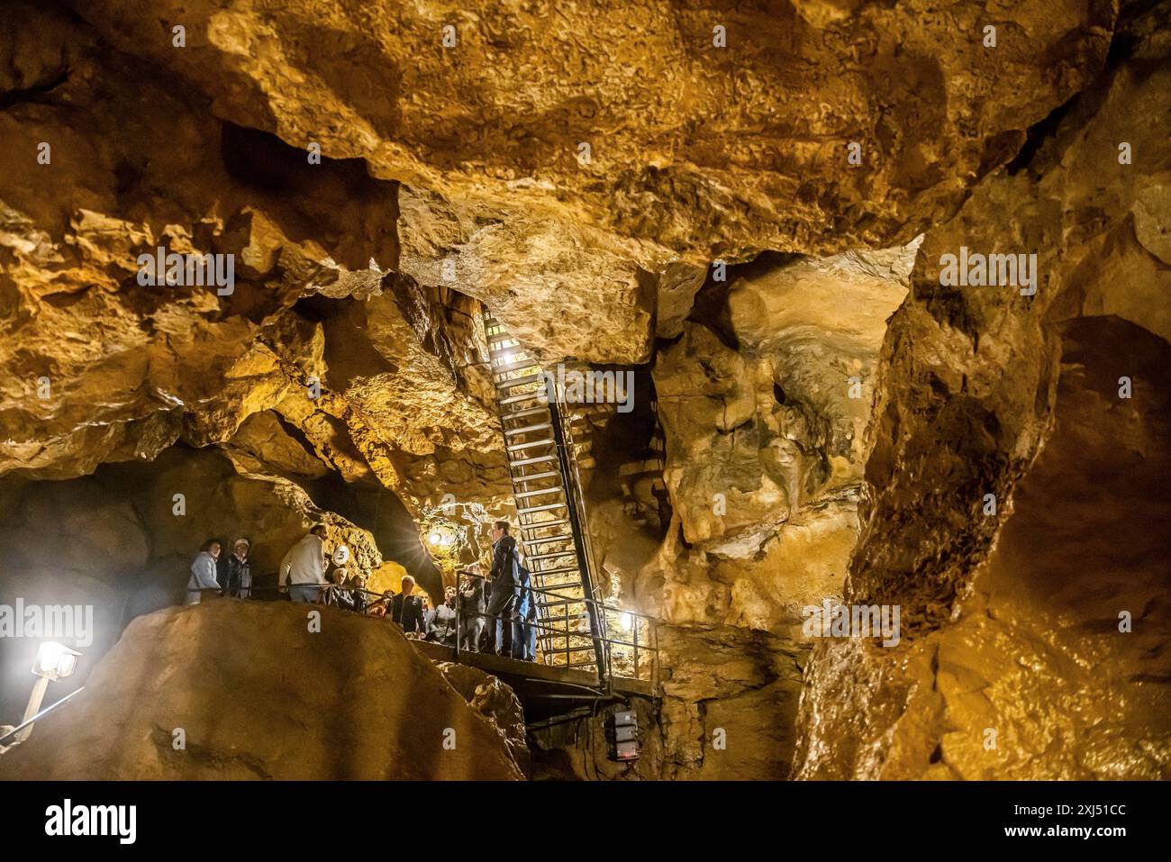 Laichingen Deep Cave, Swabian Alb. This attraction is the only shaft ...