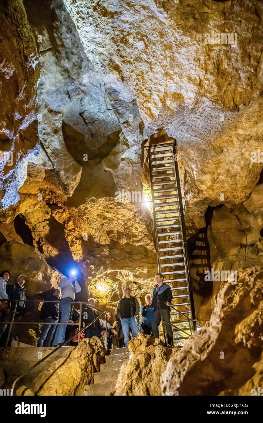 Laichingen Deep Cave, Swabian Alb. This attraction is the only shaft ...