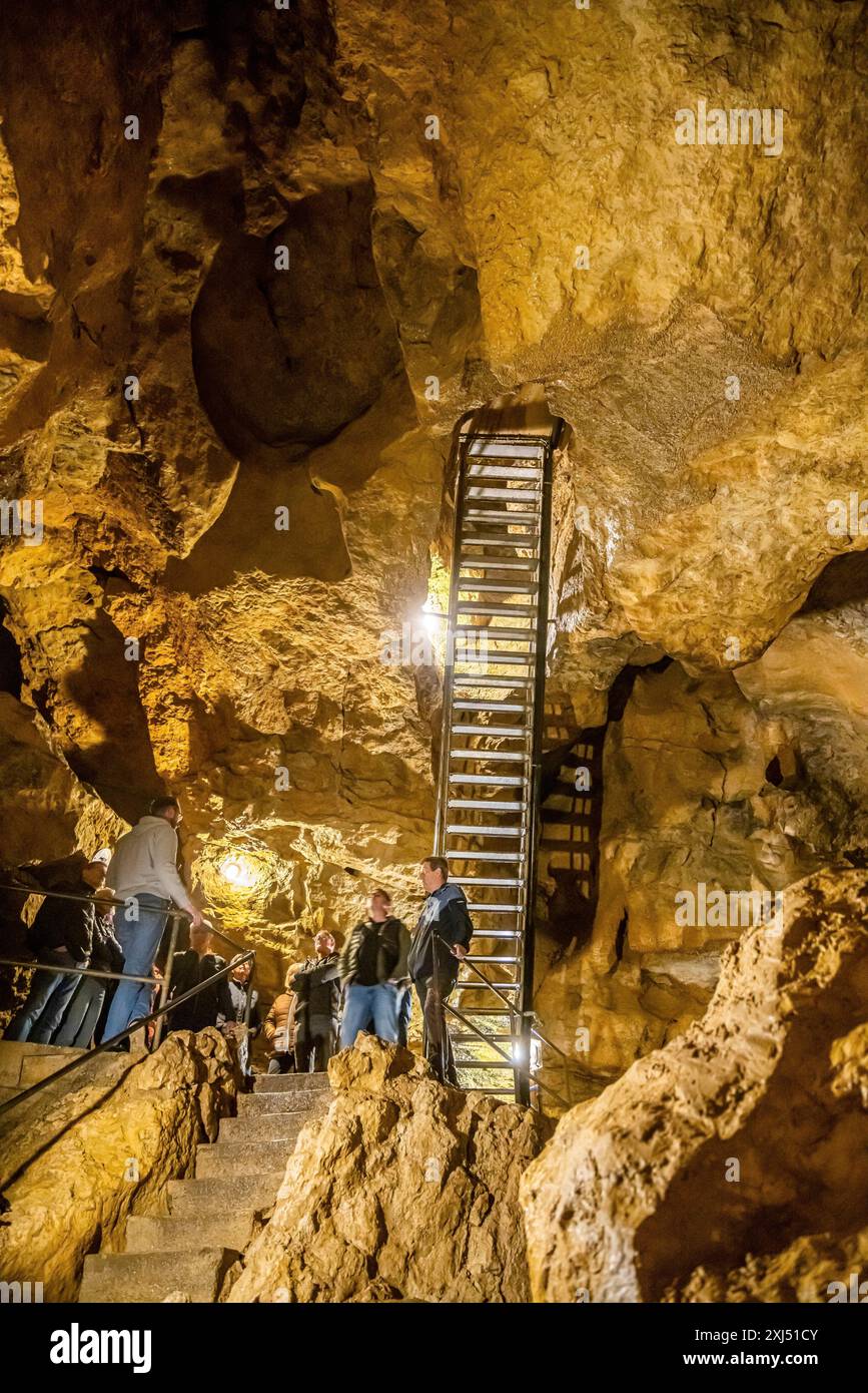 Laichingen Deep Cave, Swabian Alb. This attraction is the only shaft ...