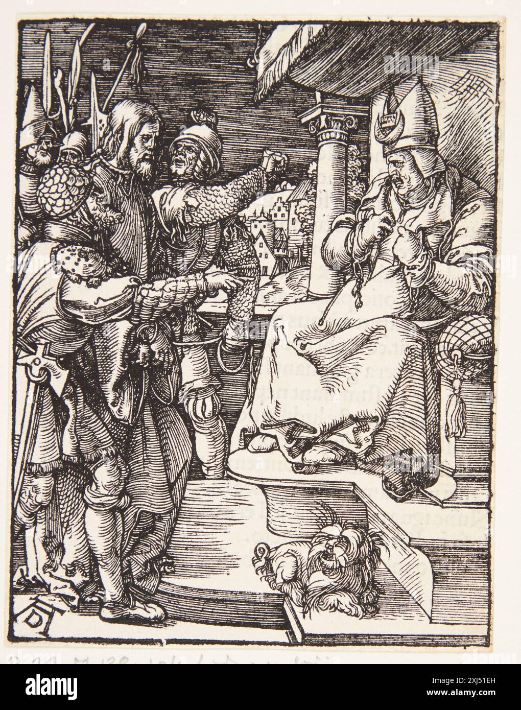 'Christ Before Caiaphas' is a woodcut by Albrecht Dürer illustrating ...