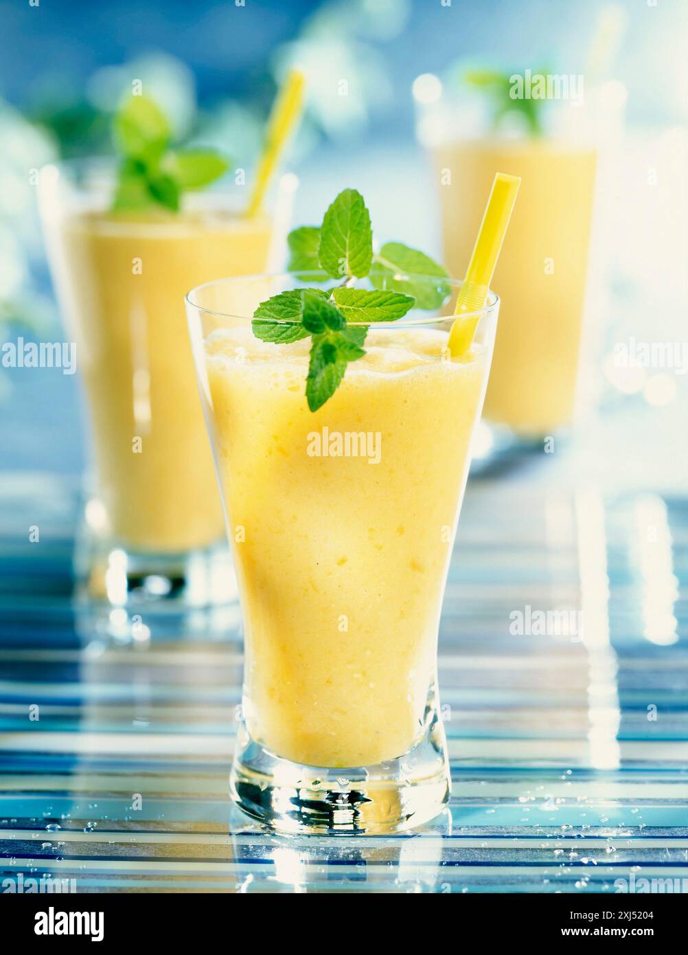Mango milk shake Stock Photo - Alamy