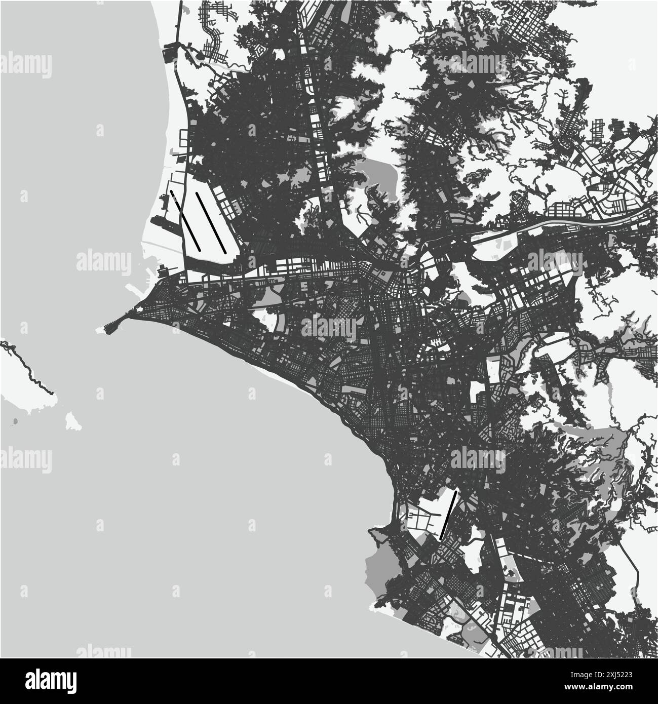 Map of lima hi-res stock photography and images - Alamy