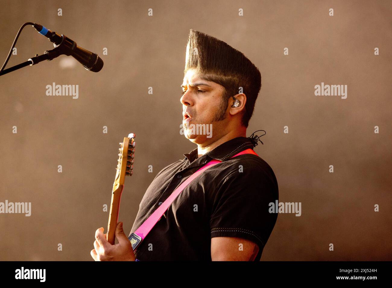 Adenau, Germany, 8 June 2024: Billy Talent (Ian D'Sa, guitarist) play ...