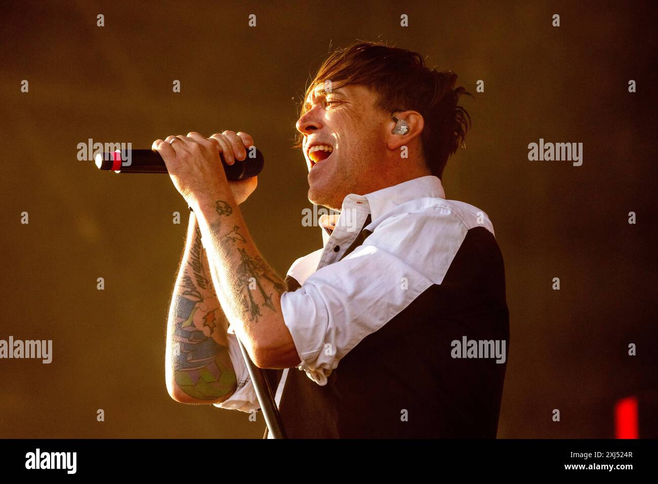 Adenau, Germany, 8 June 2024: Billy Talent (Benjamin Kowalewicz, singer ...