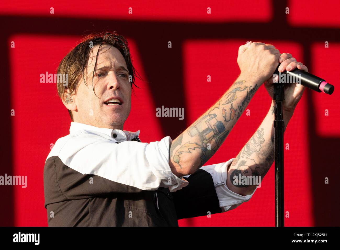 Adenau, Germany, 8 June 2024: Billy Talent (Benjamin Kowalewicz, singer ...