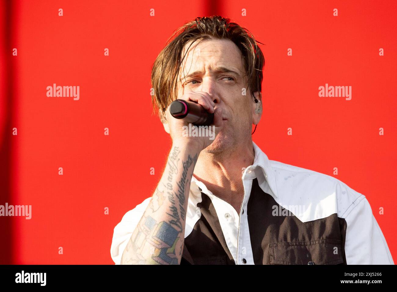Adenau, Germany, 8 June 2024: Billy Talent (Benjamin Kowalewicz, singer ...
