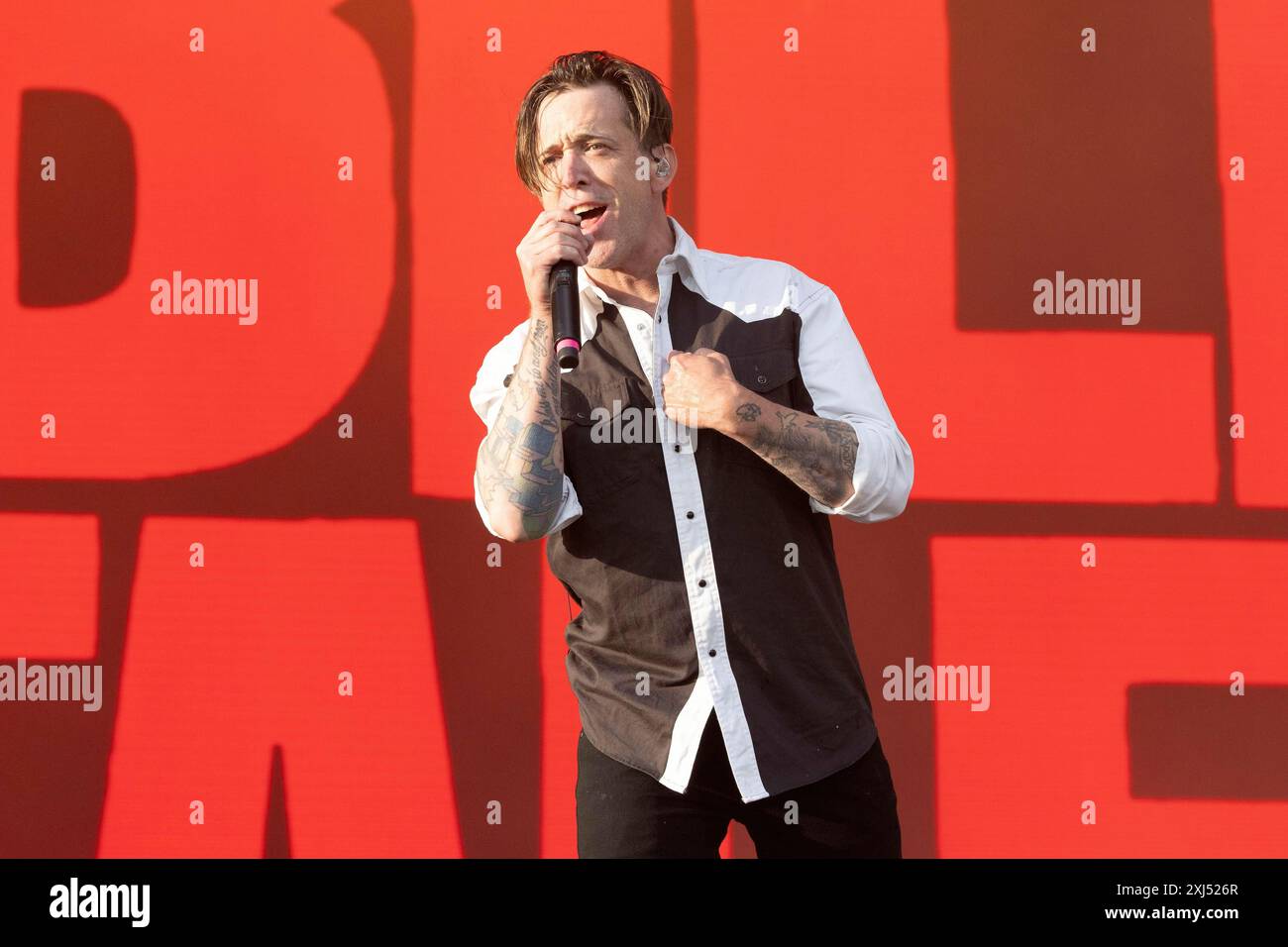 Adenau, Germany, 8 June 2024: Billy Talent (Benjamin Kowalewicz, singer ...
