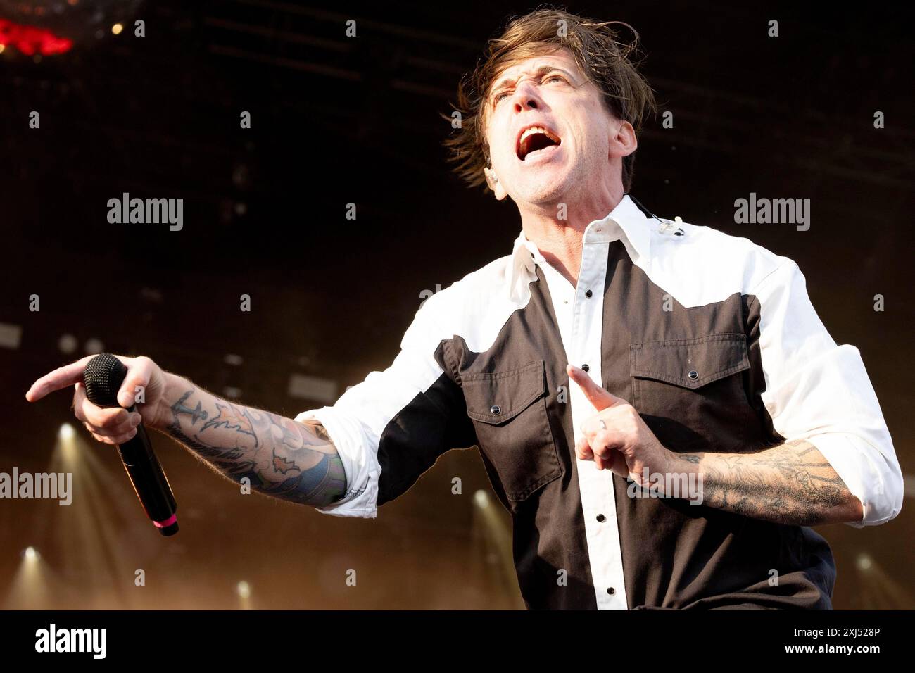 Adenau, Germany, 8 June 2024: Billy Talent (Benjamin Kowalewicz, singer ...