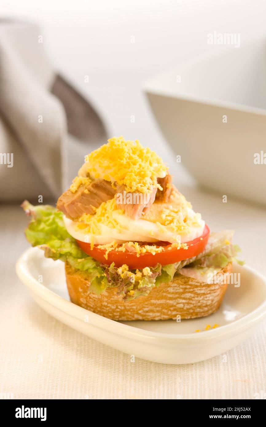 Boiled tuna fish slice hi-res stock photography and images - Alamy