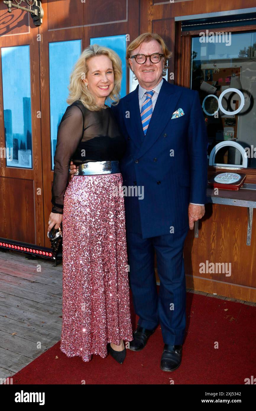 Sarah Wedl-Wilson and Andre Schmitz arriving for the anniversary ...