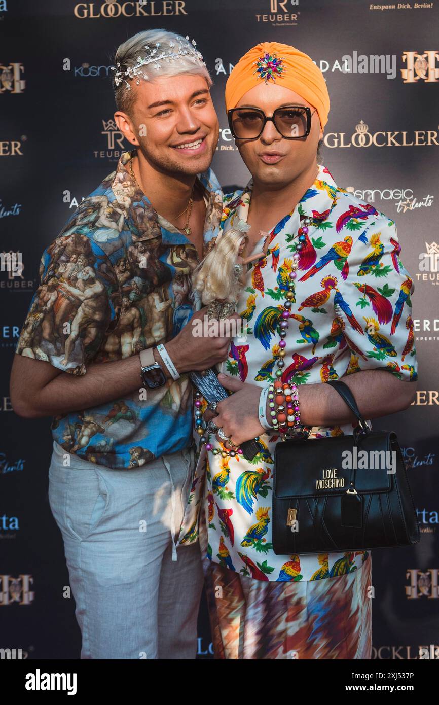 Julian F.M. Stoeckel and Marcell Damaschke at the first Fashion Night ...