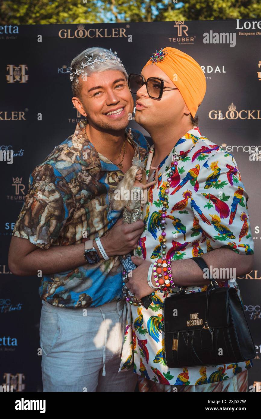 Julian F.M. Stoeckel and Marcell Damaschke at the first Fashion Night ...