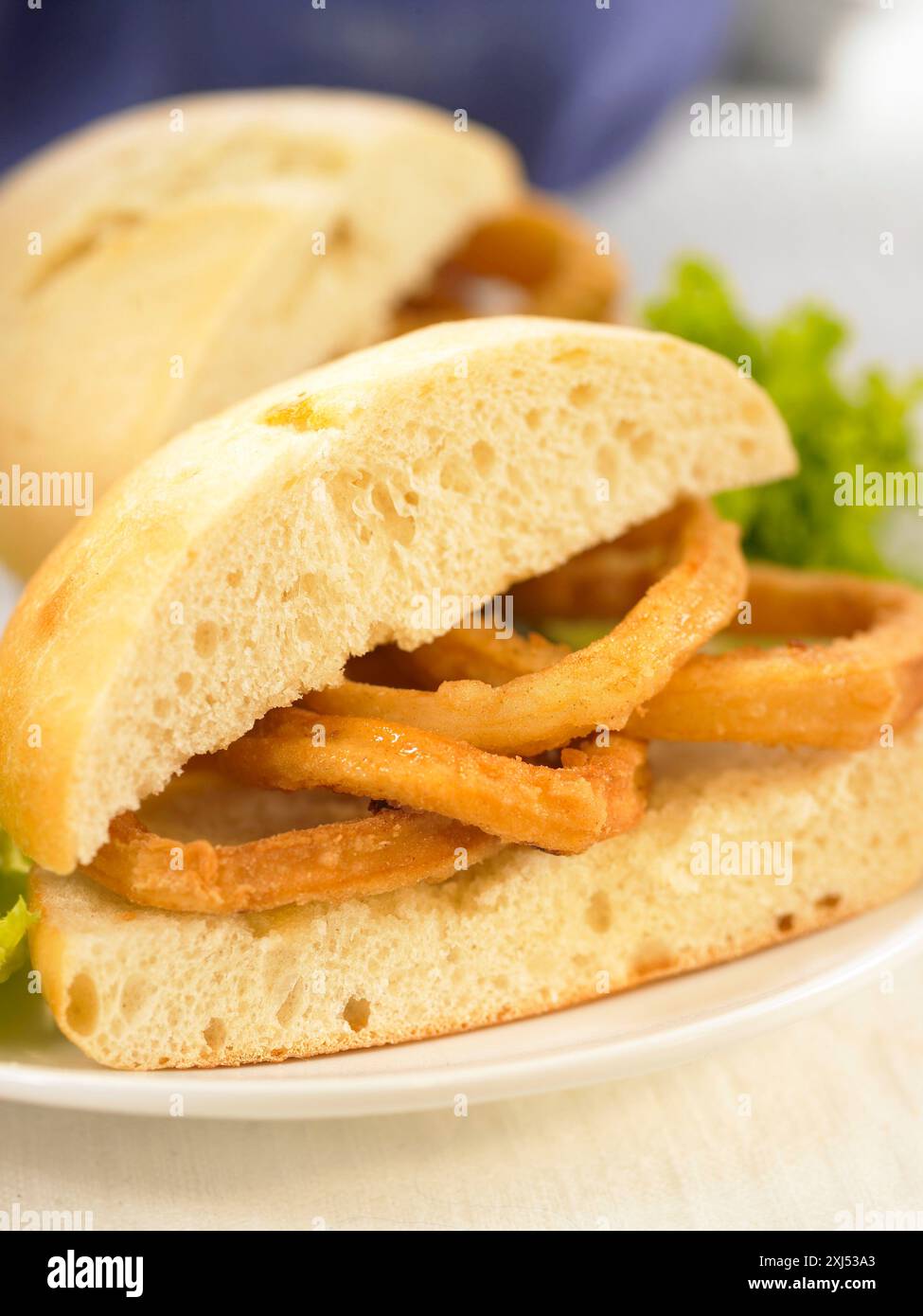 Fried squid mini sandwich Stock Photo - Alamy