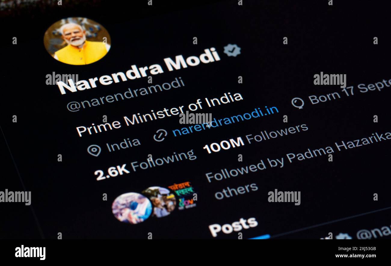 Guwahati, India. 15 July 2024. In this photo illustration, a person ...