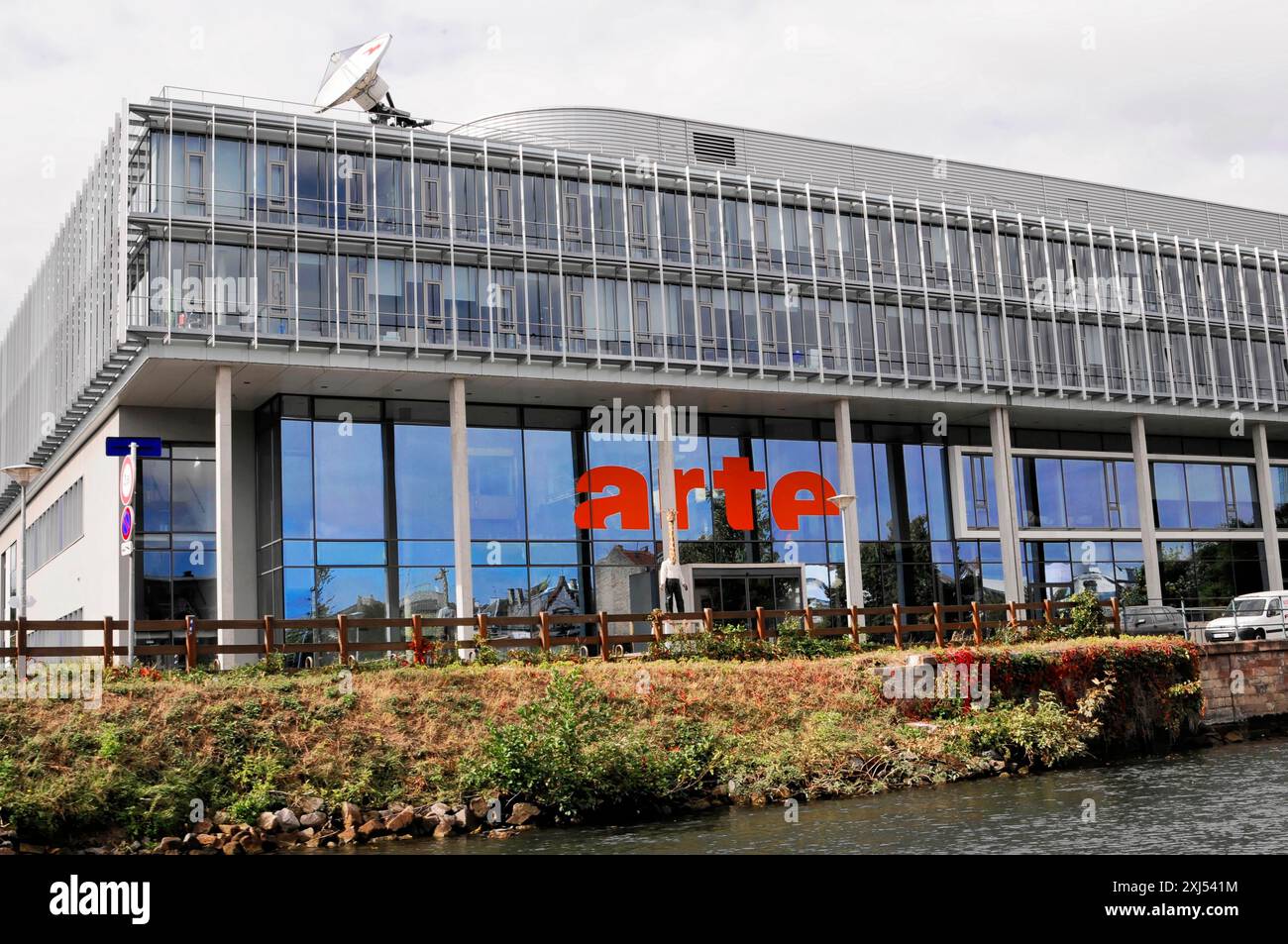 Headquarters of the Franco-German television channel Arte on the River ...