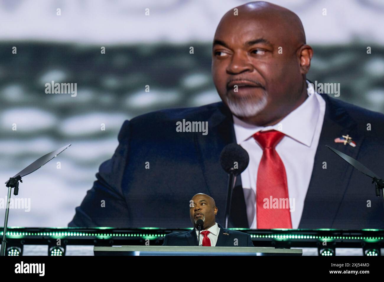 Lieutenant Governor Mark Robinson (Republican of North Carolina) speaks ...