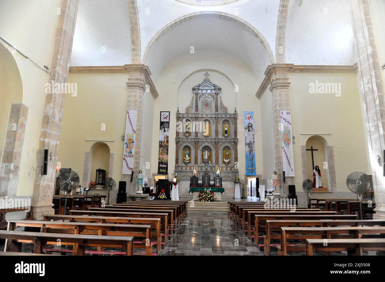 Cathedral San Idelfonso at Plaza Mayor, Merida, Yucatan, Mexico ...