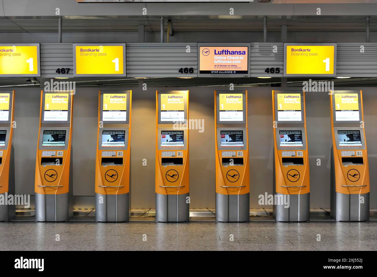 Frankfurt Airport, Frankfurt am Main, Hesse, Germany, Europe, Several ...