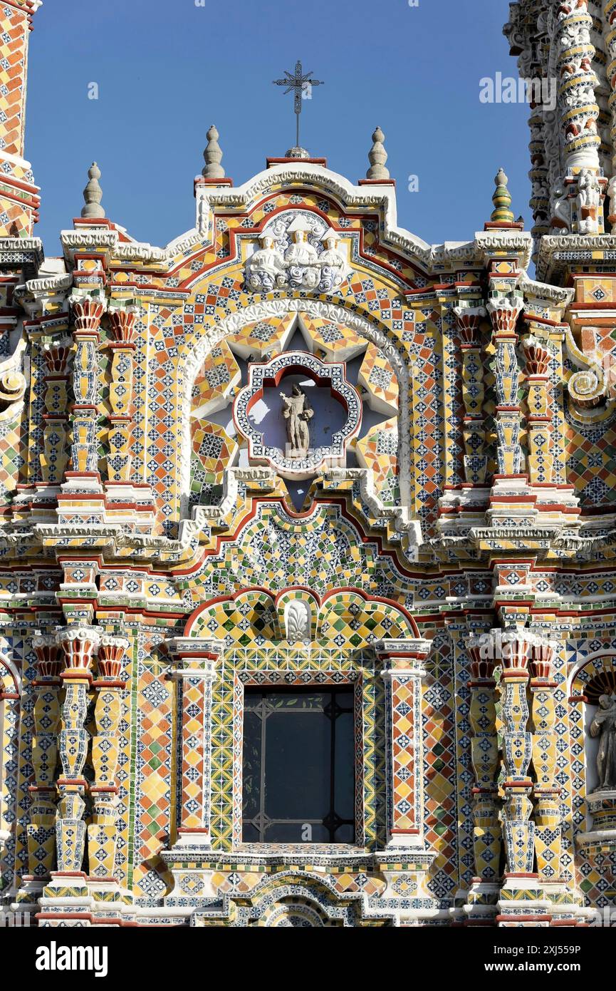 Church of San Francisco de Acatepec, Acatepec, San Pedro Cholula, State ...