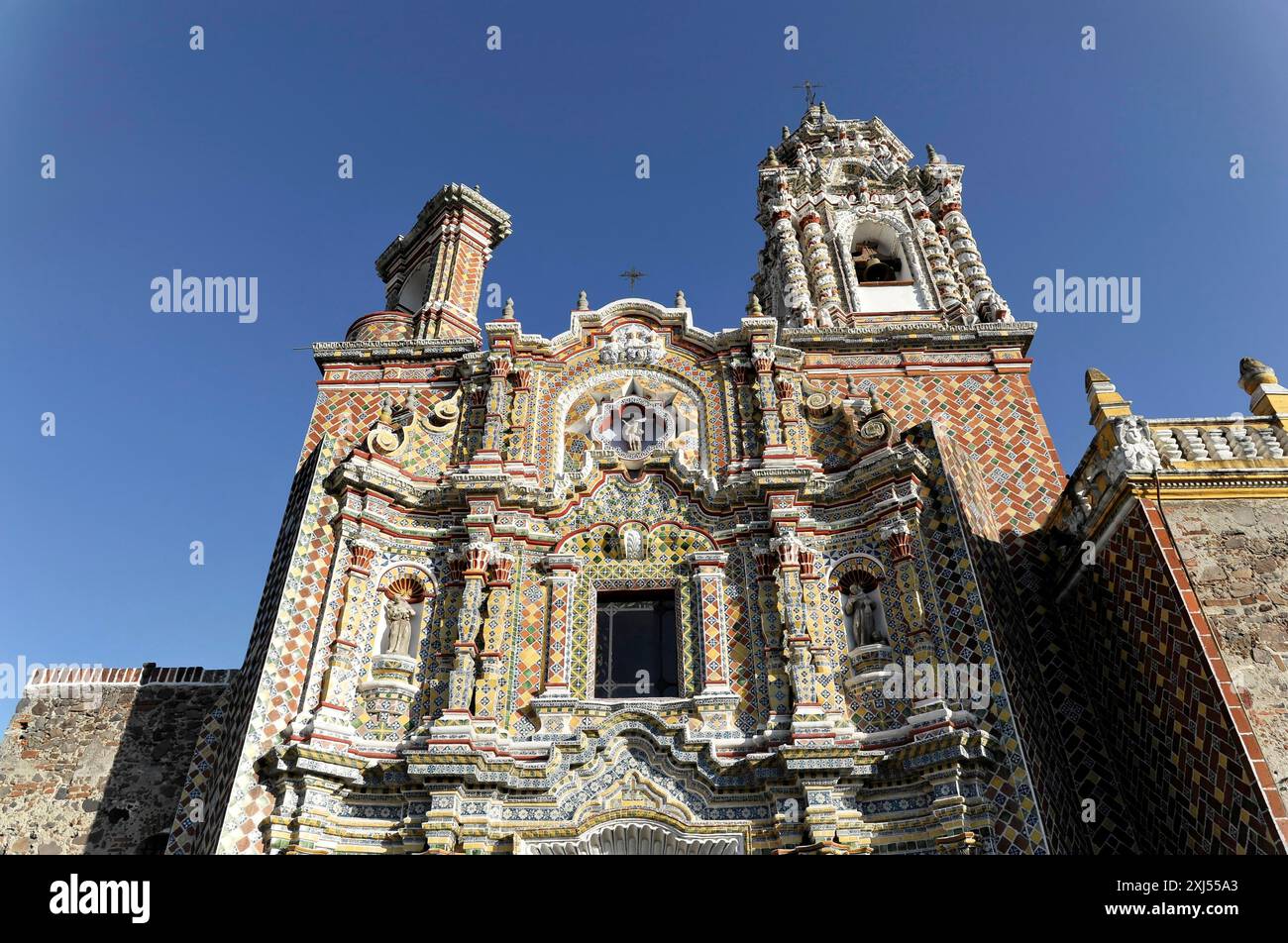 Church of San Francisco de Acatepec, Acatepec, San Pedro Cholula, State ...