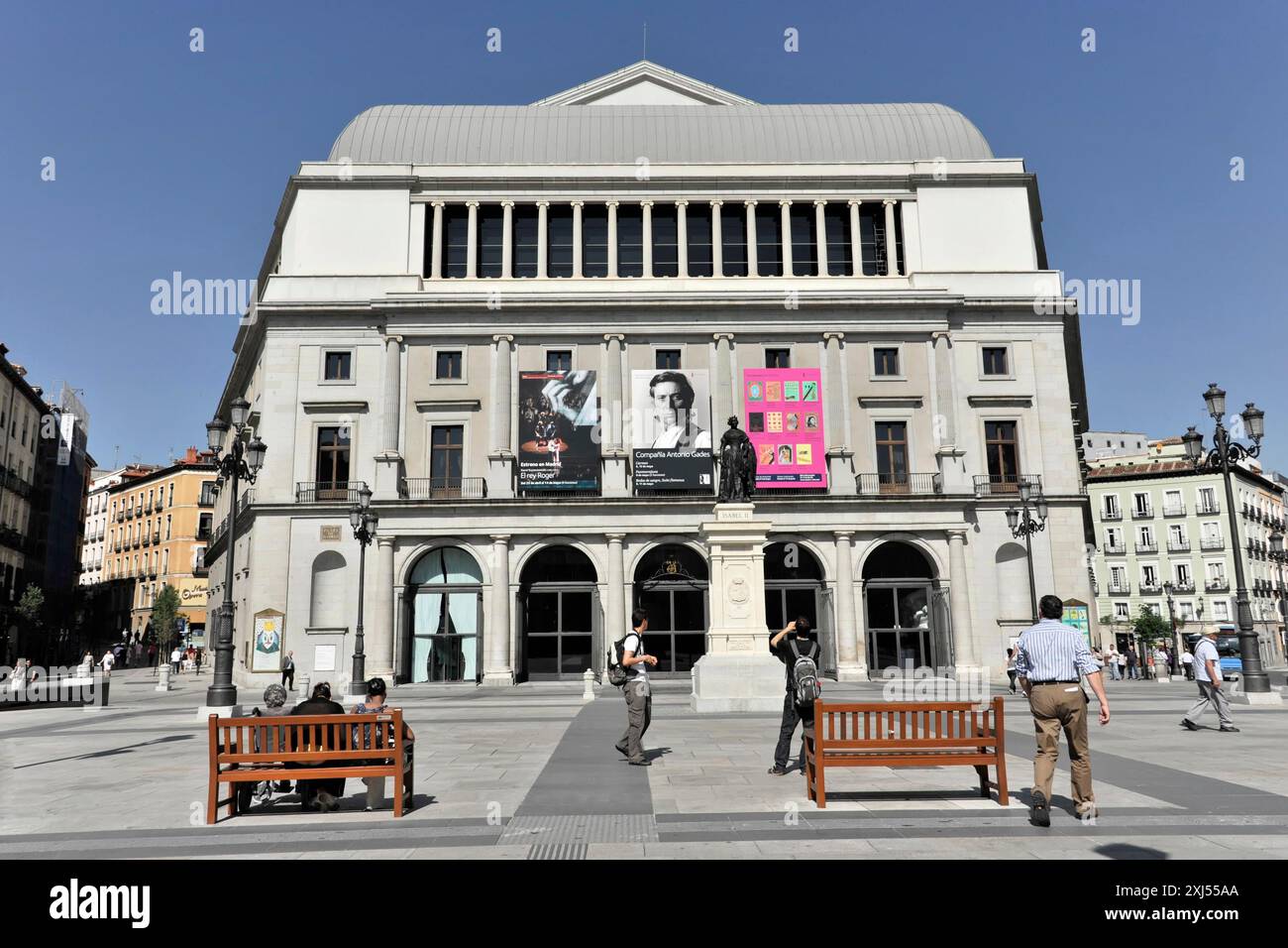 Opera, magnificent building, Madrid, capital, Spain, Europe, A large ...