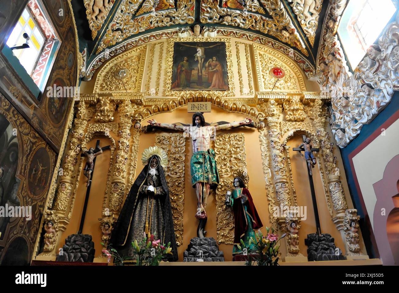 Church Iglesia Santa Maria de Tonantzintla, San Pedro Cholula, Puebla ...