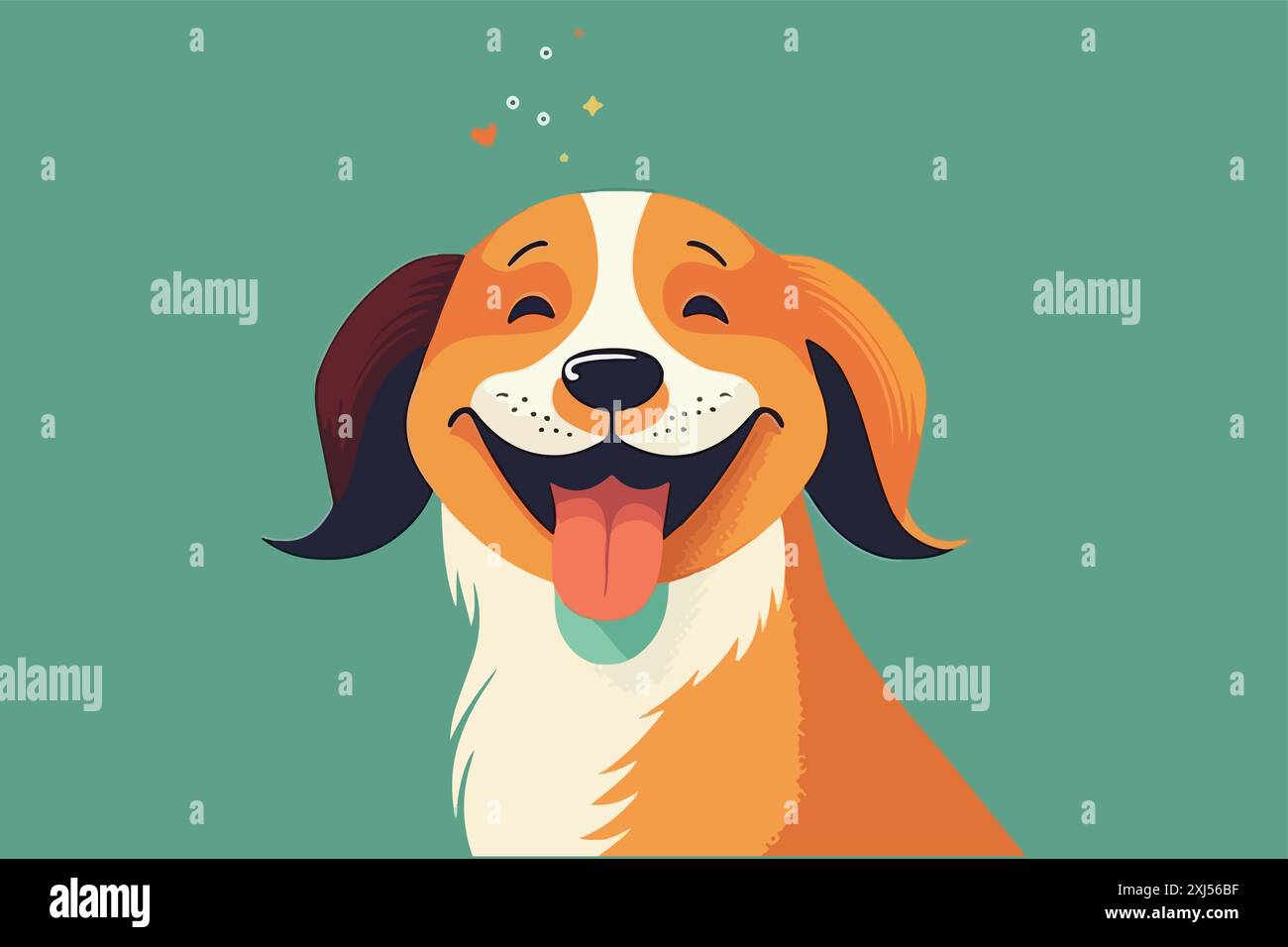 Funny Dog vector illustration Stock Vector Image & Art - Alamy