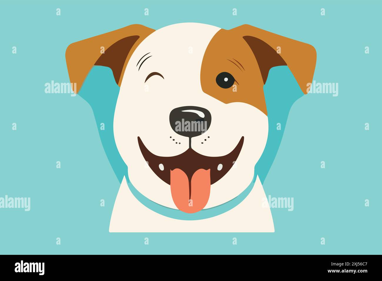 Funny Dog vector illustration Stock Vector Image & Art - Alamy