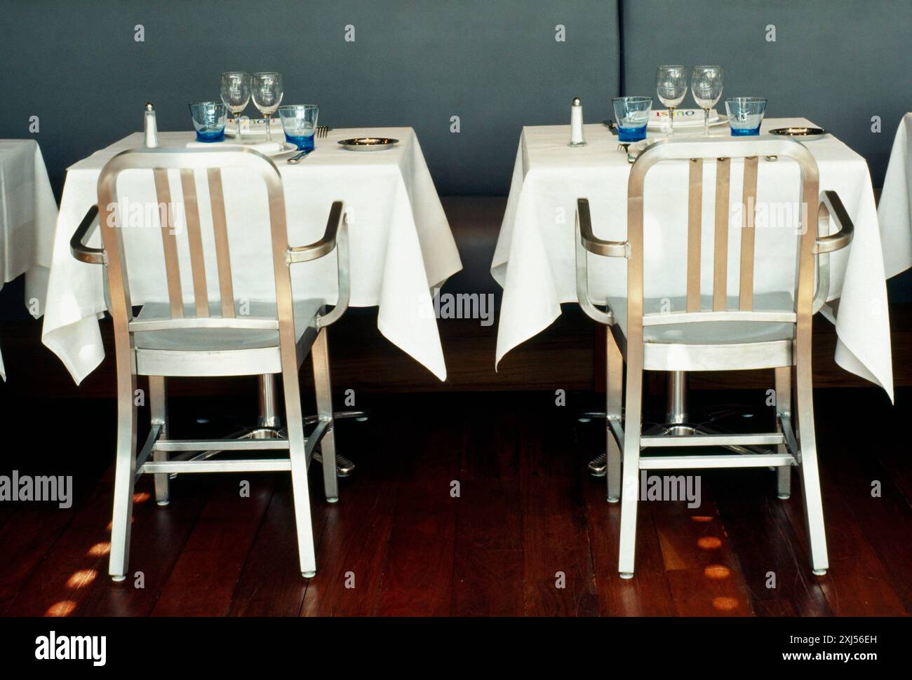 Layed tables in a restaurant Stock Photo - Alamy