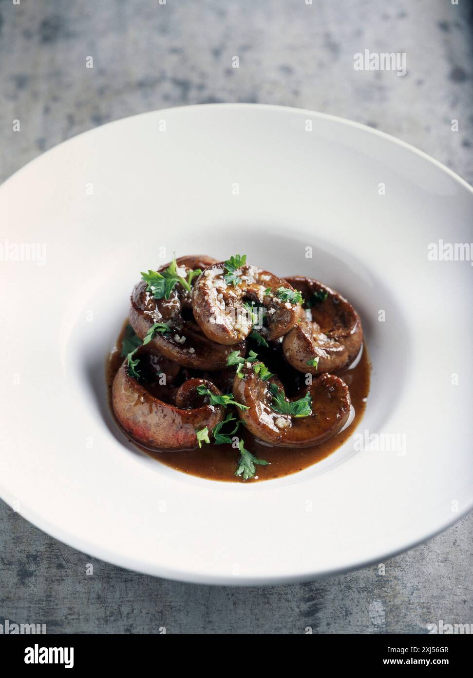 Pork kidney fricassée with Madère and parsley Stock Photo - Alamy
