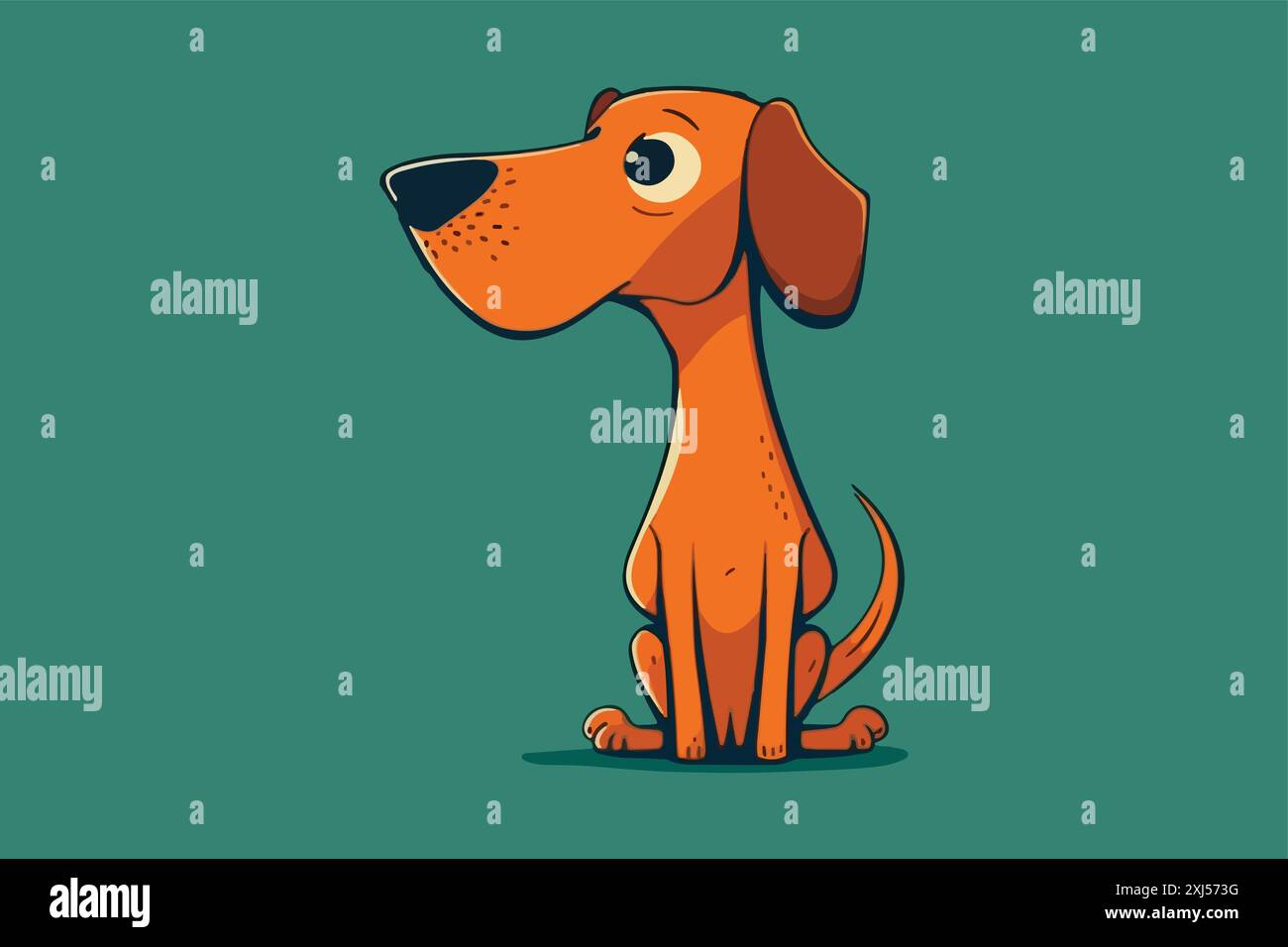 Funny Dog vector illustration Stock Vector Image & Art - Alamy