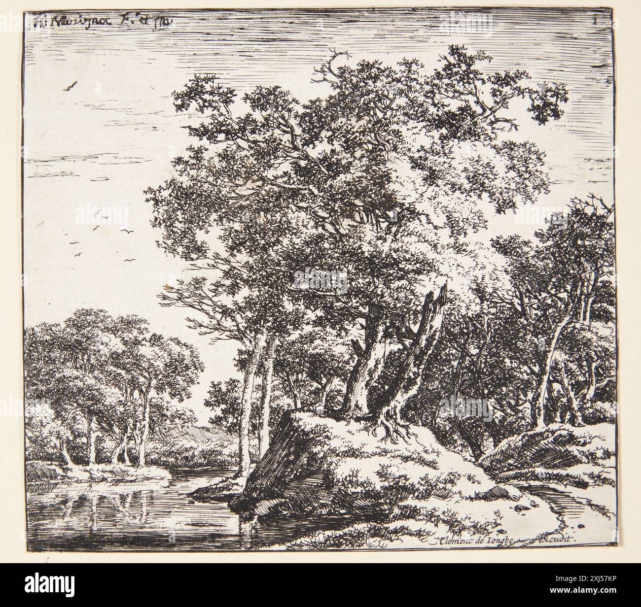 Etching by Herman Naiwincx and Clement de Jonghe (1623–1677) showing a ...