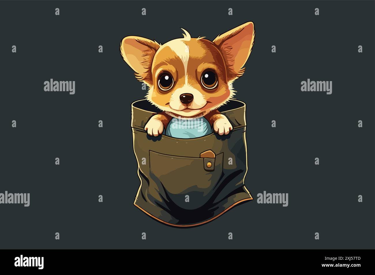 Pocket dog Stock Vector Images - Alamy