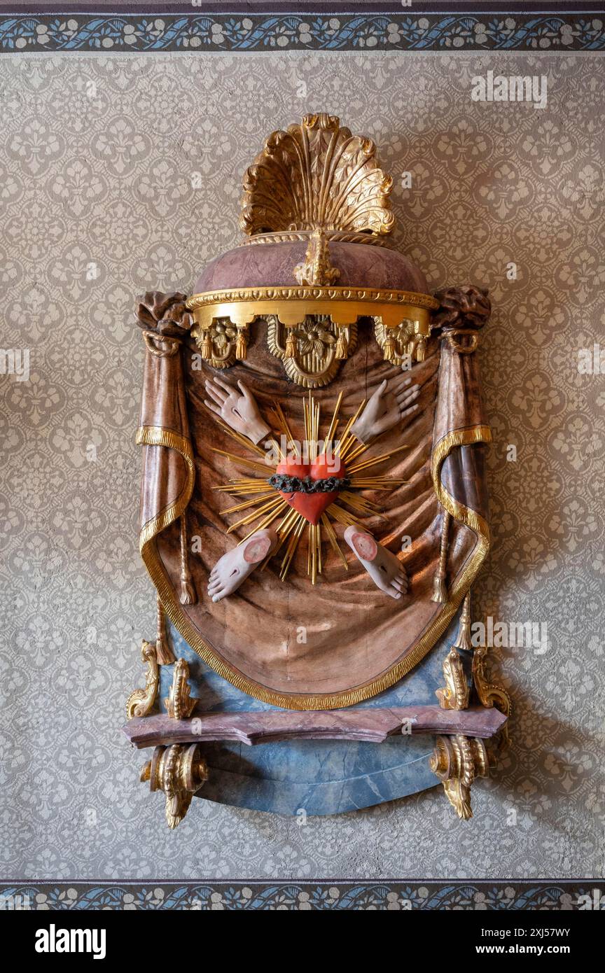 Object with the depiction, The Most Holy Five Wounds of Jesus, around ...