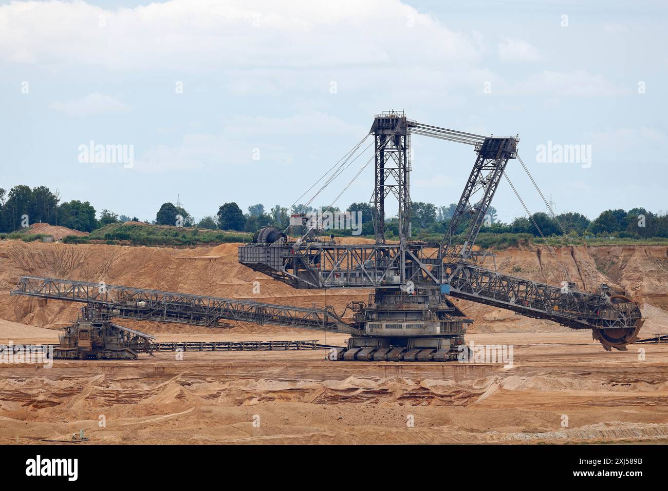 Bucket-wheel excavator wheel excavator in Hambach opencast mine ...