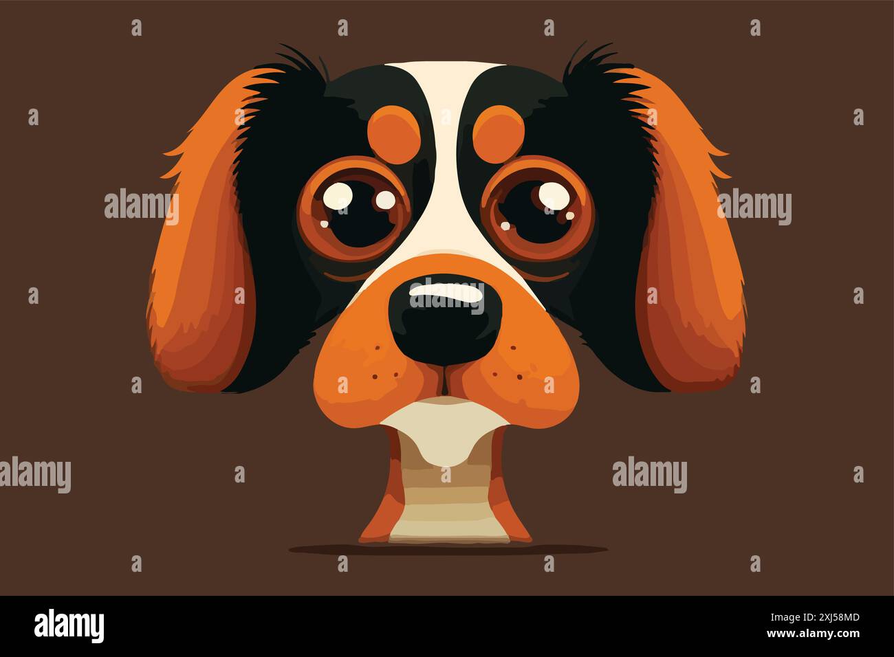 Funny Dog vector illustration Stock Vector Image & Art - Alamy