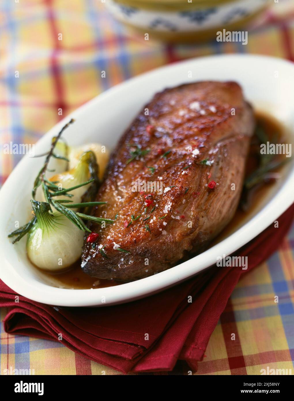 Grilled meat duck hi-res stock photography and images - Alamy